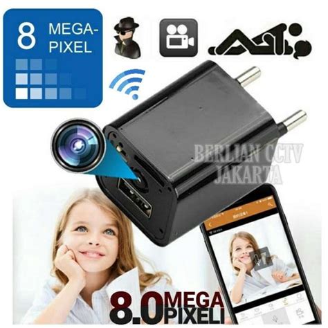 Jual Promo Of The Month Ip Camera Kecil Tersembunyi Spy Cam Wireless Spy Adaptor Charger Wifi