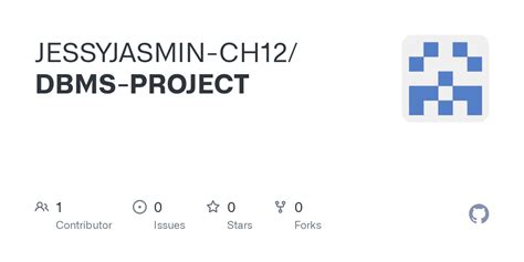 GitHub JESSYJASMIN CH DBMS PROJECT