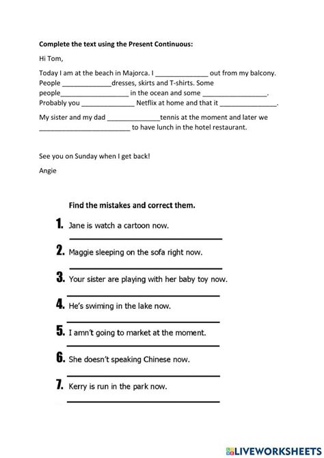 2169241 Present Continuous Text Martamorla