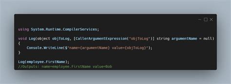 c get argument names automatically makolyte