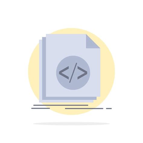 Código Codificación Archivo Programación Script Color Plano Icono