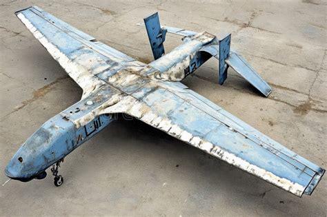 Minimalist Depiction Of A Surveillance Drone With Folded Wings On Stock Image Image Of