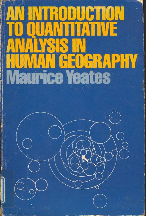 An Introduction To Quantitative Analysis In Human Geography Pusat Sumber Ppzs