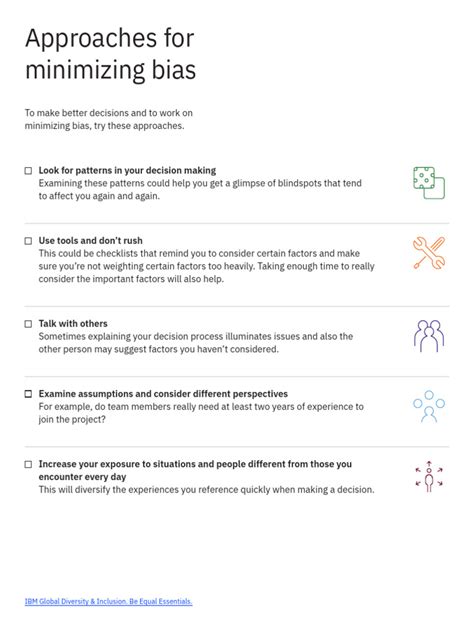 minimizing bias pdf