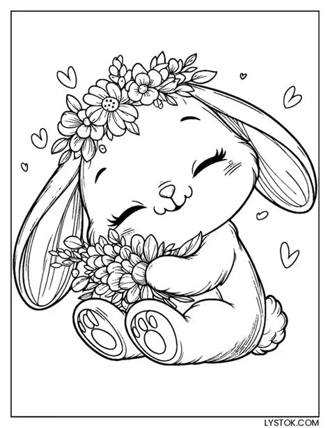 7 Безплатни за Печат Зайче Картинки за Оцветяване за Възрастни и Деца Pdf