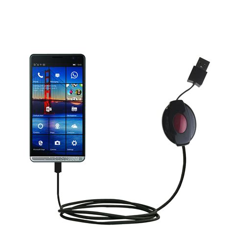 Usb Power Port Ready Retractable Usb Charge Usb Cable Wired Specifically For The Hp Elite X And