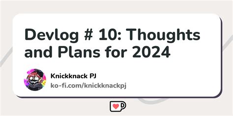 Devlog Thoughts And Plans For Ko Fi Where Creators Get Support From Fans Through