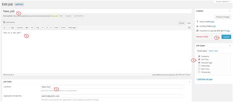 Wordpress How To Manage Jobs Listing Page Template Monster Help