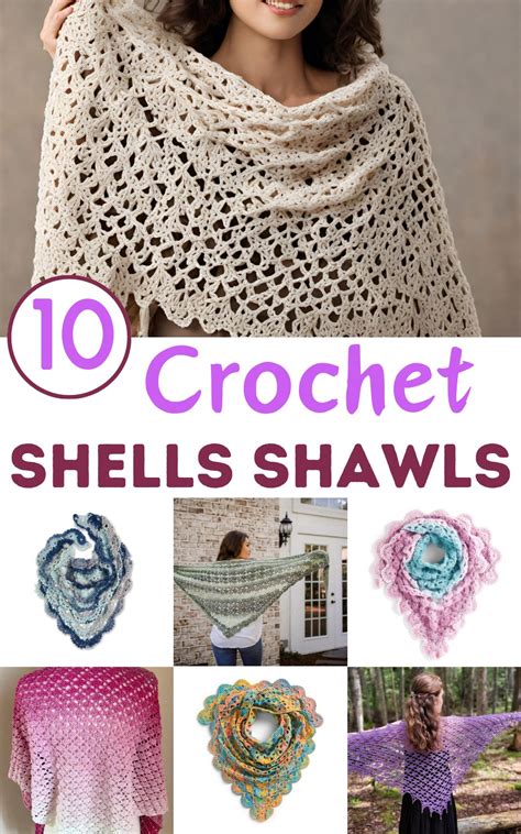 10 Free Crochet Shell Shawl Patterns For Winter The Newlywed