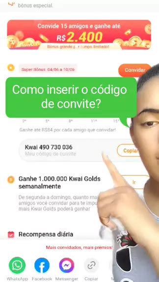 Onde Colocar O Código De Convite Do Kwai