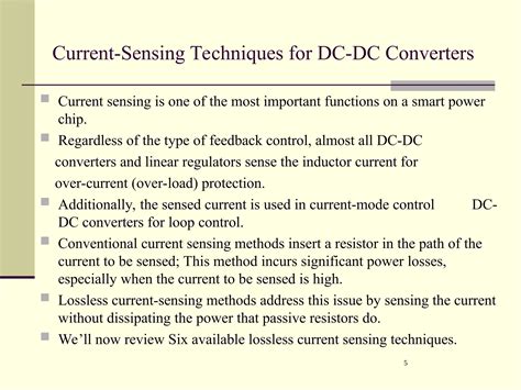 Presentationon Chip Current Sensing Technique For Cmos Monolithic Presentationon Chip Current Sensing Technique For Cmos Monolithic