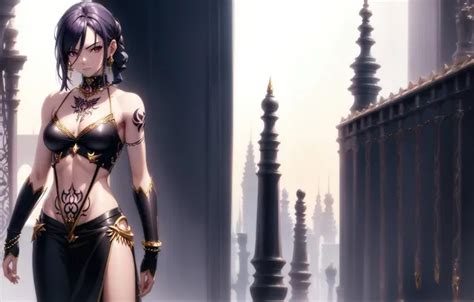 Wallpaper Girl Dress Anime Digital Art Fantasy Art Tatto Fantasy Girl Stable Diffusion