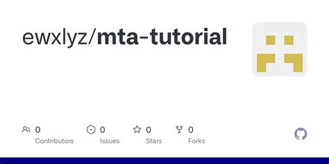 Github Ewxlyz Mta Tutorial