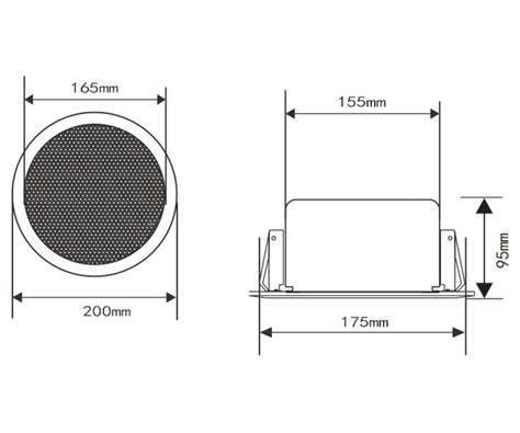 Network Ceiling Speaker Ips301015 S 15 W Uniview Speakers Delta