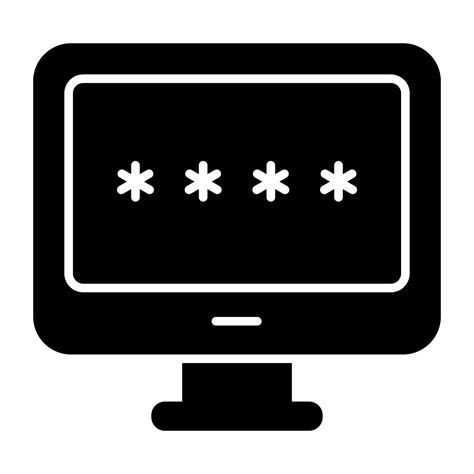 A Filled Design Icon Of System Password 19572405 Vector Art At Vecteezy