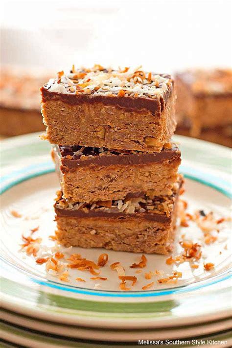 Chocolate Coconut Toffee Bars - melissassouthernstylekitchen.com