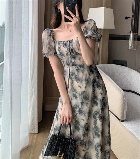 다바나 오늘출발 S ★폴리시드 스퀘어 카라 반팔 원피스 드레스★ 프리미엄 A라인 롱원피스 브라이덜샤워 2부웨딩 상견례 셀프웨딩 하객룩