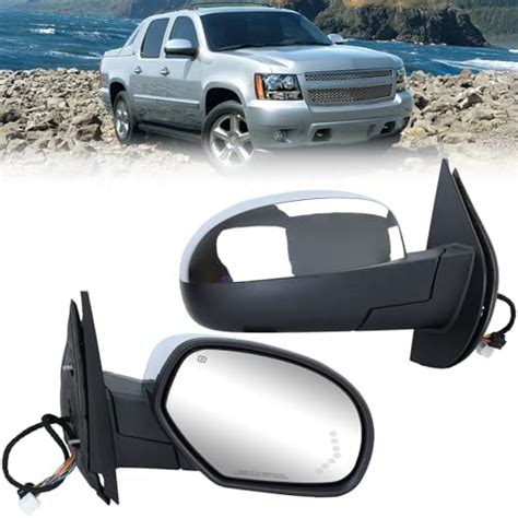 Passenger Chrome Power Folding Side Mirror Compatible With