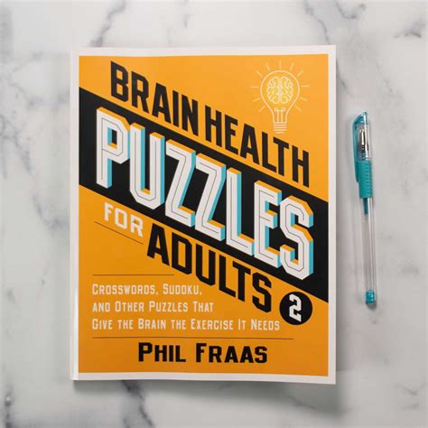 Brain Health Puzzles For Adults 2 Book By Phil Fraas Official