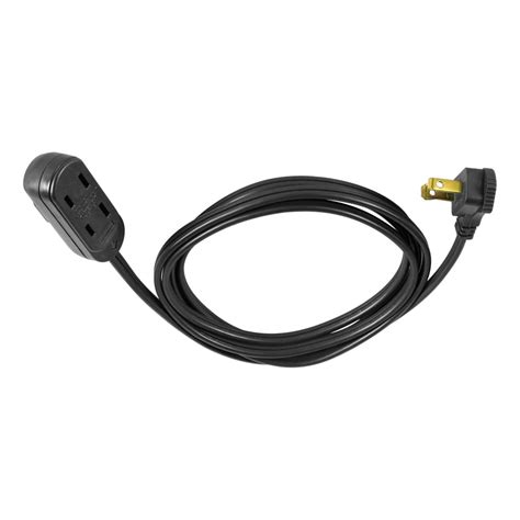 Hyper Tough 6ft 16awg 2 Prong Black Indoor Household Extension Cord