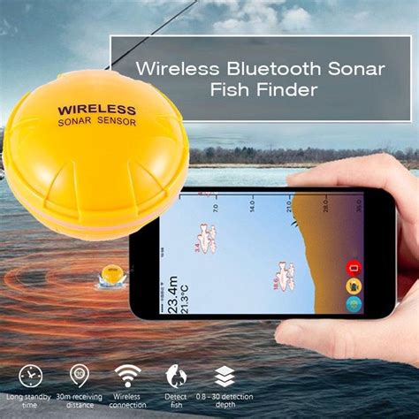 Подводный беспроводной эхолот, умный мобильный телефон, Bluetooth ...