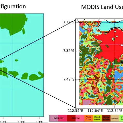 three nested domains used for hail even simulation on wrf model left