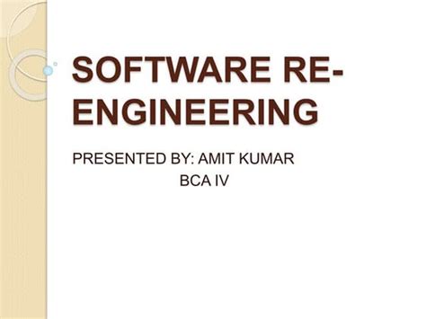 Software Reengineeringpptx