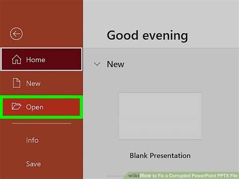5 Ways To Fix A Corrupted Powerpoint Pptx File Wikihow