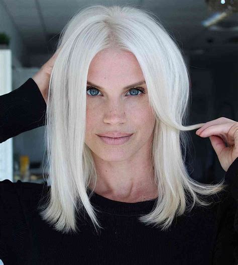 Young People With Natural White Hair