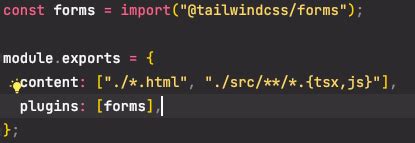 New Content Property In Tailwind Config Does Not Work If Only One Extension Tsx Is Provided