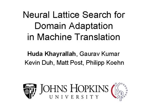 neural lattice search for domain adaptation in machine