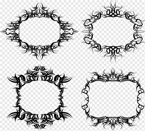 곱슬 패턴 프레임 Png Pngwing