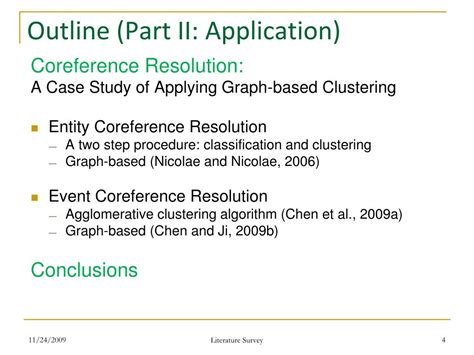 Ppt Literature Survey Graph Based Clustering And Its Application In