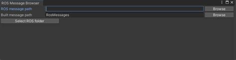 Working On A Project With Unity And Ros2 On The Unity Side Does
