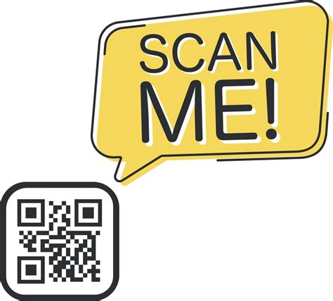 QR Code Scan Me In Speech Bubble Scan Me Concept Icon 16404594 Vector Art At Vecteezy