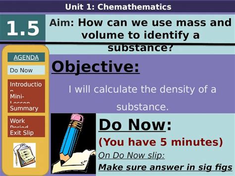 Pptx Objective I Will Calculate The Density Of A Substance Aim How