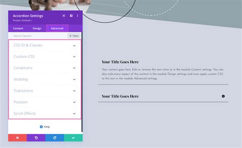 The Divi Accordion Module Elegant Themes Documentation