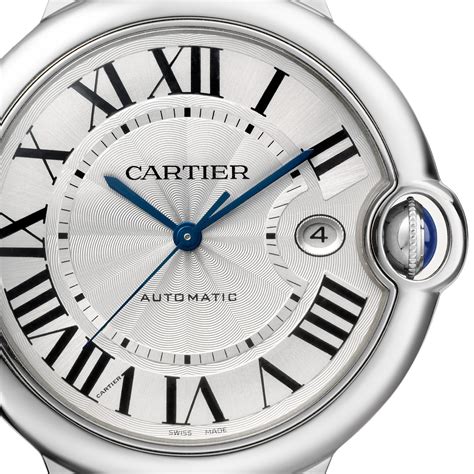 Cartier Ballon Bleu De Cartier Watch 42mm Steel Leather Wsbb0026