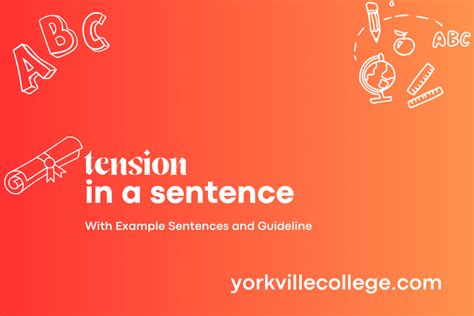 How To Use Tension In A Sentence Easy Examples