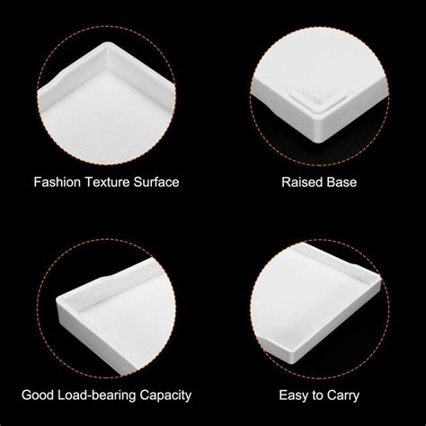 8x6 Fast Food Tray Plastic Multi Purpose Rectangle Serving Tray