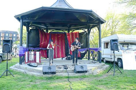Revellers Enjoy The Music And The Sunshine At The Bishops Stortford