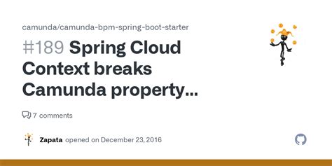 spring cloud context breaks camunda property management · issue 189