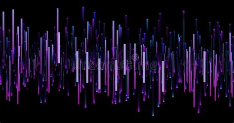 Abstract Futuristic Digital Matrix Background Centric Motion Of Star Trails 3d Rendering