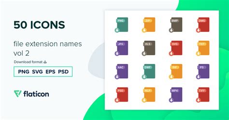 File Extension Names Vol 2 Icon Pack 50 Svg Icons File Extension Names Vol 2 Icon Pack 50 Svg Icons