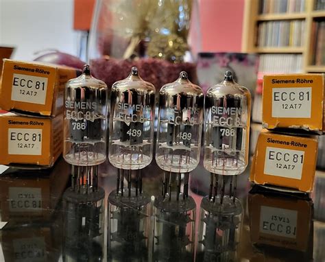4x Siemens 12at7 Ecc81 Vintage 60s East Germany Nos Nib Reverb