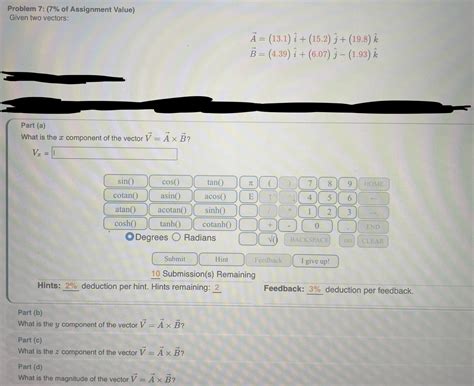 solved problem 7 7 ﻿of assignment value given two