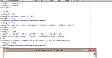 c assignments quizz and project c simple vowel program ask user