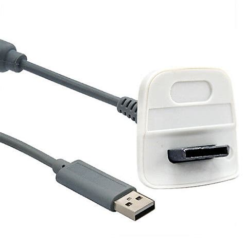 Xbox 360 Usb Controller Charger Cable Recharge Adapter Continuous Power