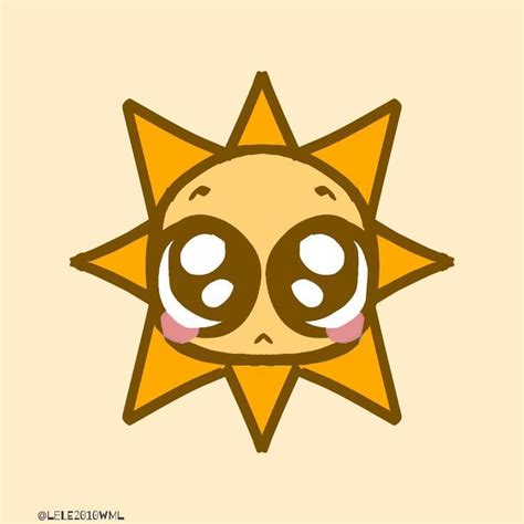 Cute Mr Sun Sprunki Disegni Anime Divertente Adesivi