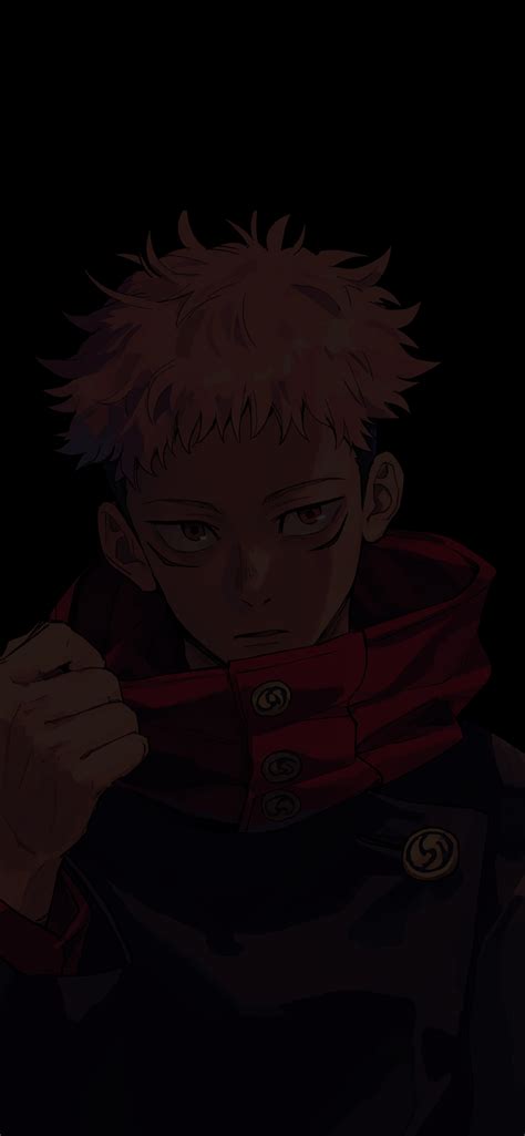 Yuji Itadori Jujutsu Kaisen Intense Look Wallpapers Hd Wallpapers